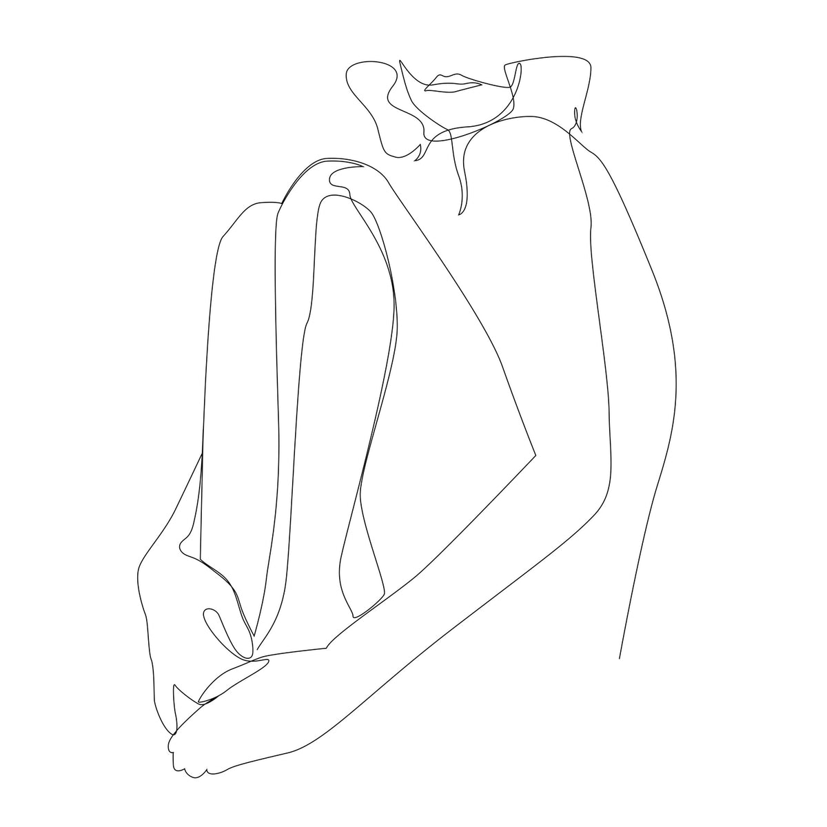 SACRAMENT - single line art - Art Print by Andrew Strugallo | GIANT ART