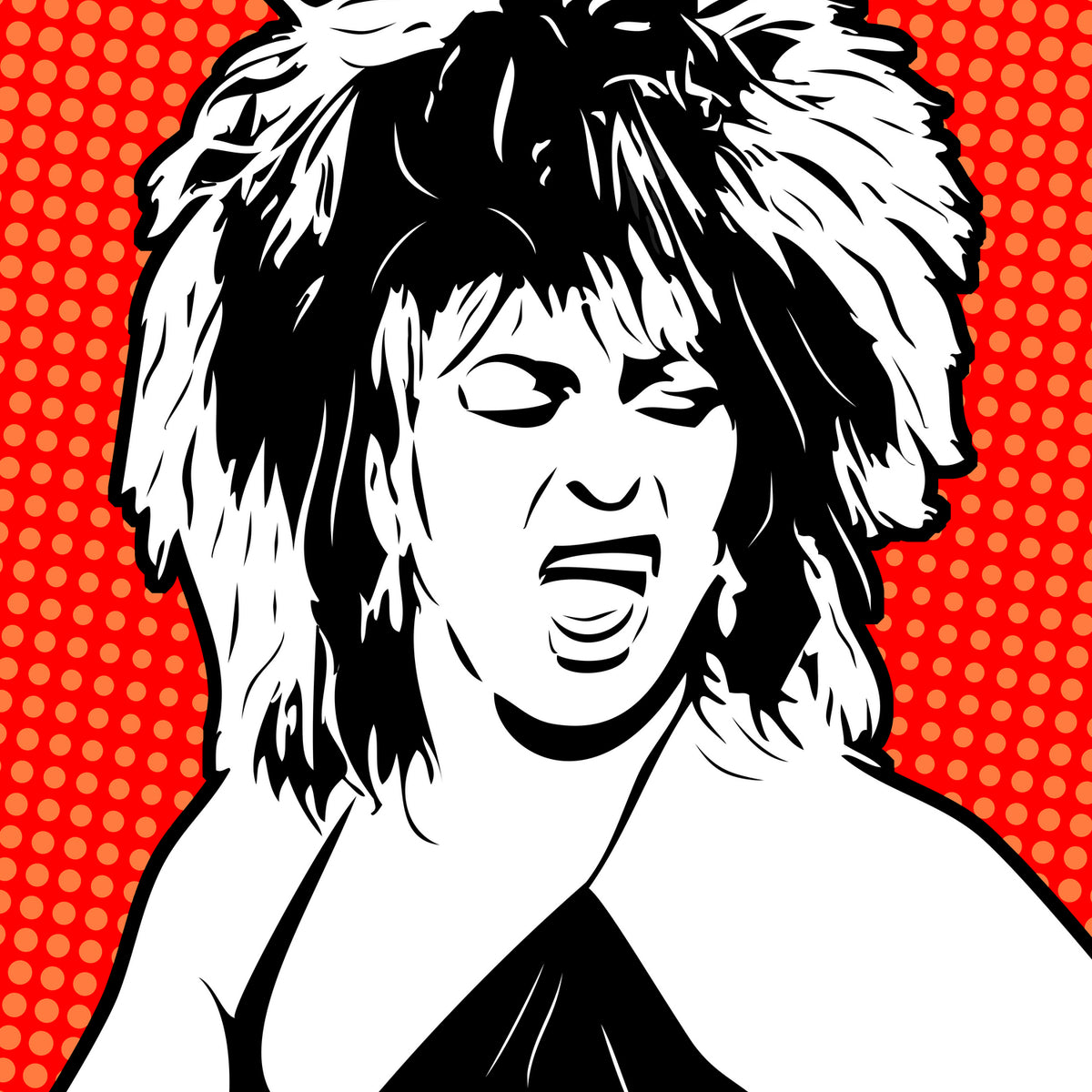 Tina Turner | Pop Art - Art Print by William Cuccio | GIANT ART