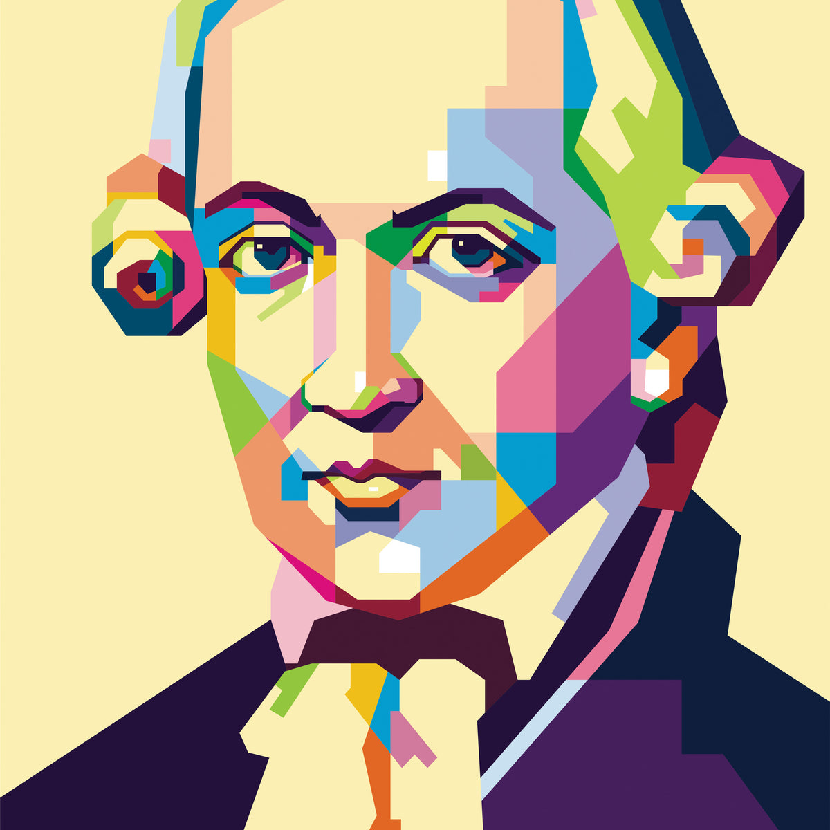 Immanuel Kant in Pop Art Portrait - Art Print by Ahmad Taufiq | GIANT ART