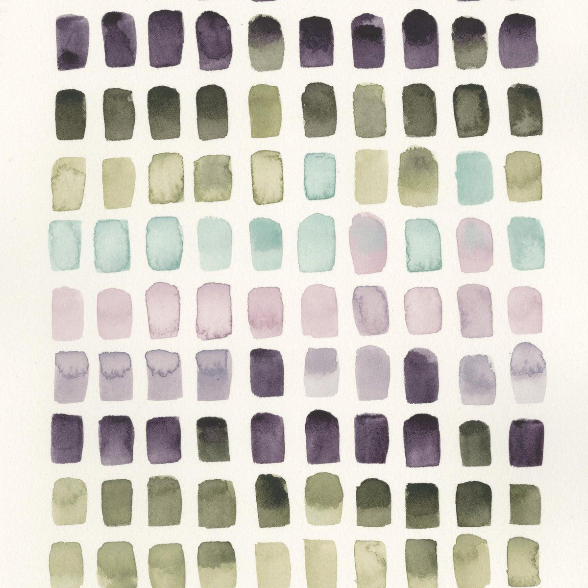 Serene Color Swatches II - Art Print by Grace Popp | GIANT ART